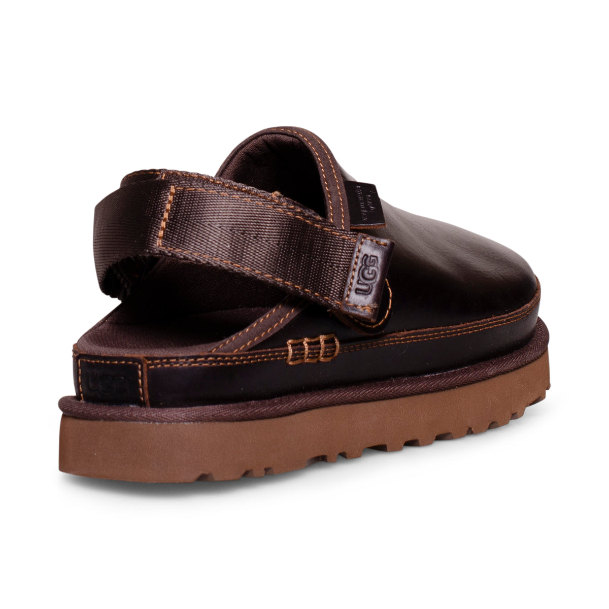 UGG Goldenstar Clog LTHR Regen Ironwood Sandals - Women's – MyCozyBoots