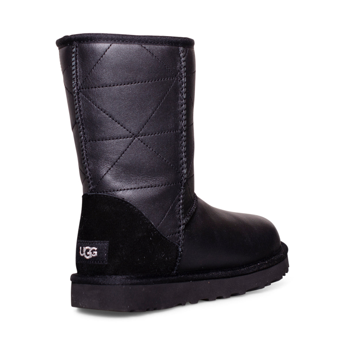 UGG Classic Short Pearlized Black Boots - Women's – MyCozyBoots