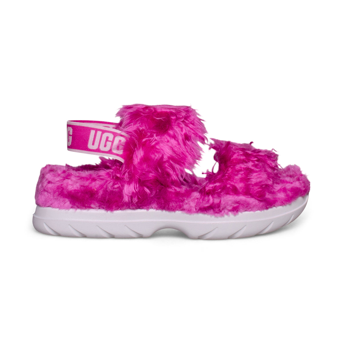 UGG Fluff Sugar Dragon Fruit Sandals - Women's – MyCozyBoots