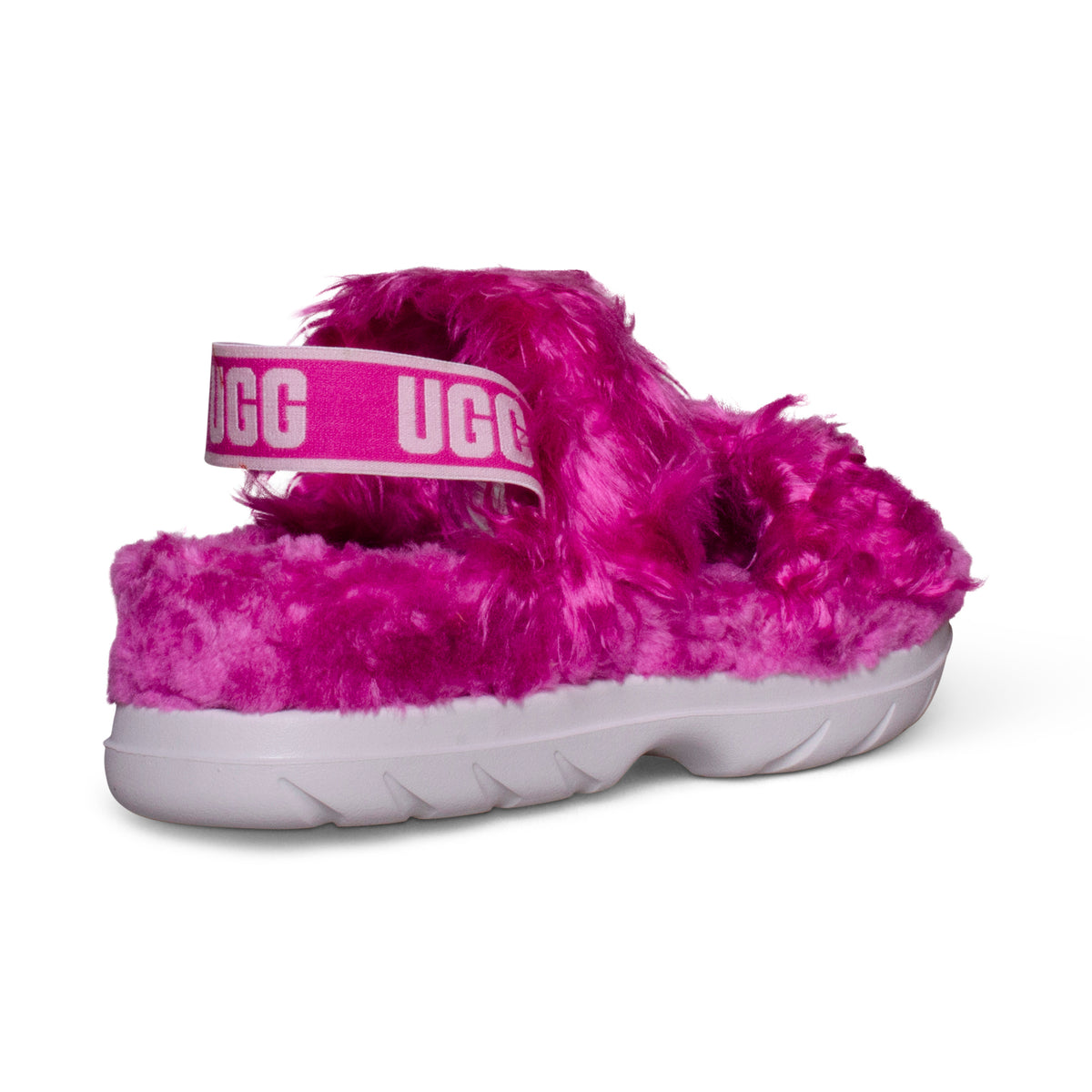 UGG Fluff Sugar Dragon Fruit Sandals - Women's – MyCozyBoots
