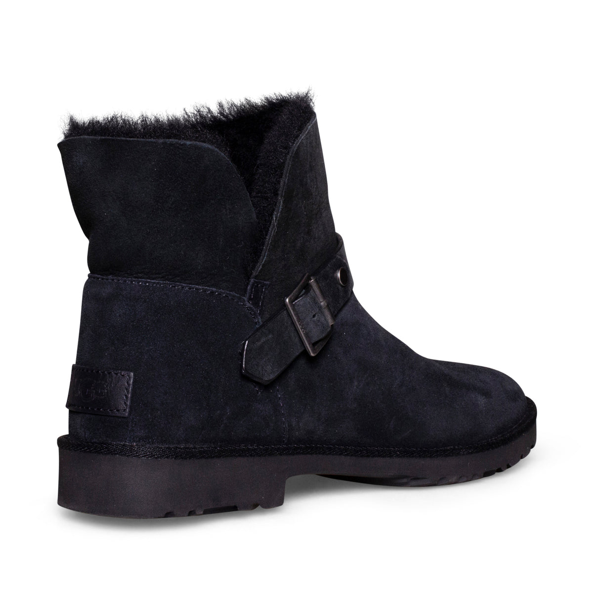 UGG Romely Short Buckle Black Boots - Women's – MyCozyBoots