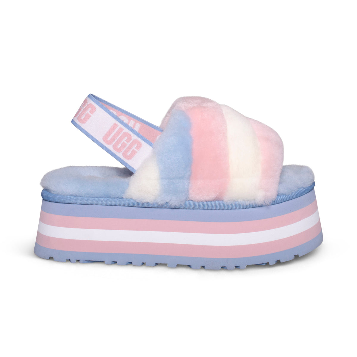 UGG Pride Disco Stripe Slide Combo Slippers - Women's – MyCozyBoots