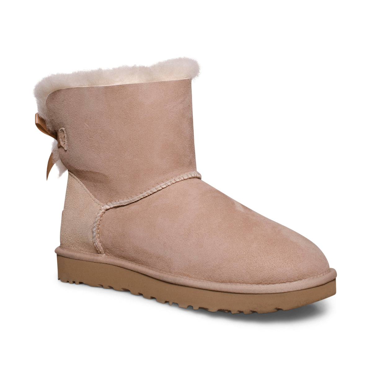 UGG Mini Bailey Bow II Sand Boots - Women's – MyCozyBoots