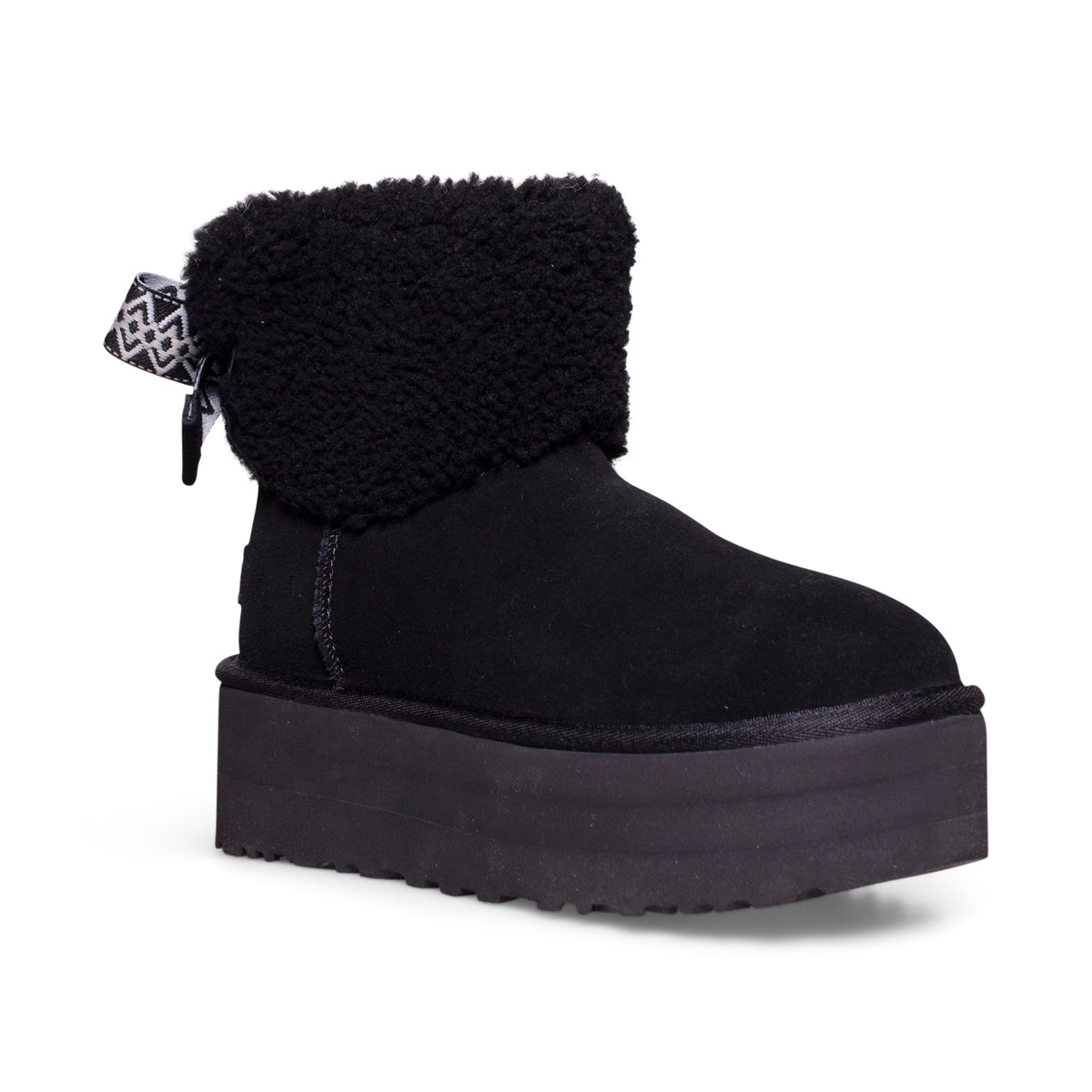 UGG Classic Mini Maxi Curly Black Boots - Women's – MyCozyBoots