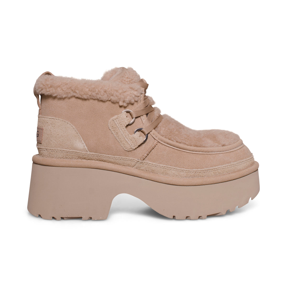 UGG Classic New Heights Lace Up Sand Boots - Women's – MyCozyBoots