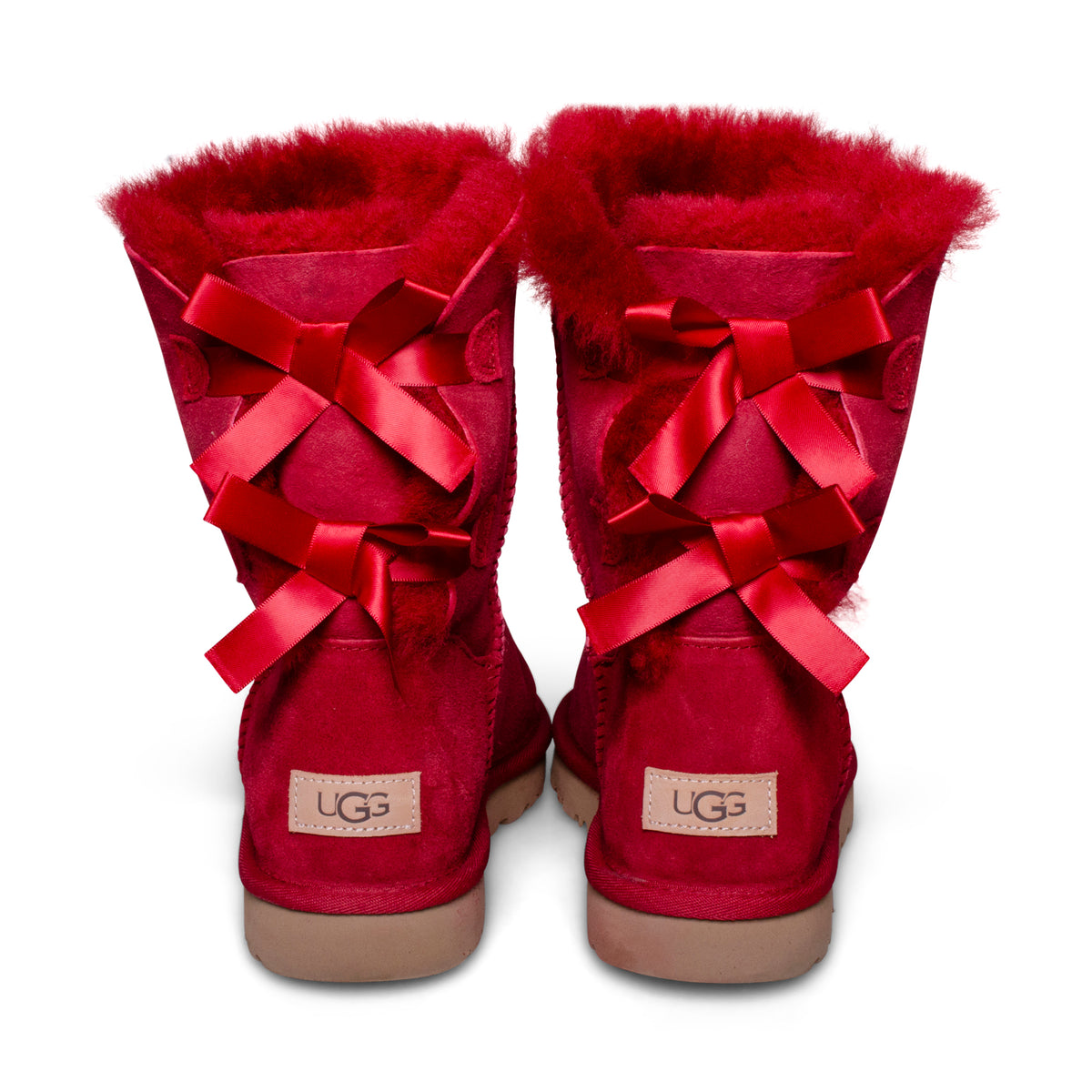 UGG Bailey Bow II Red Wine Boots - Women's – MyCozyBoots