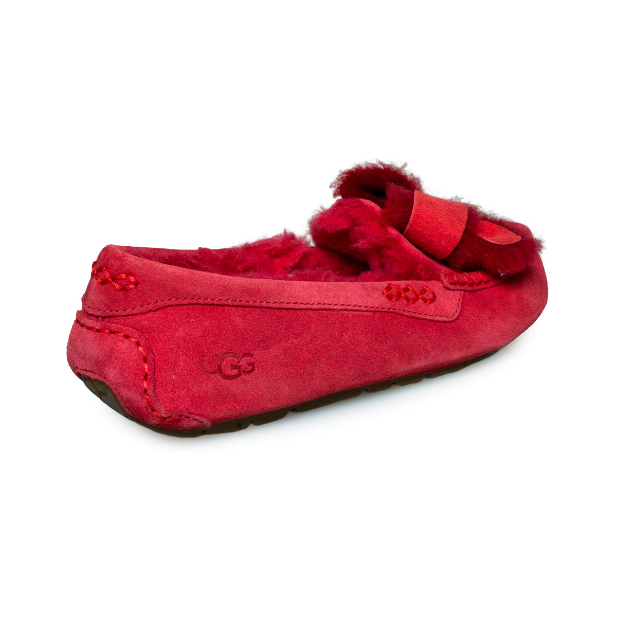 UGG Ansley Heritage Bow Ribbon Red Slippers - Women's – MyCozyBoots