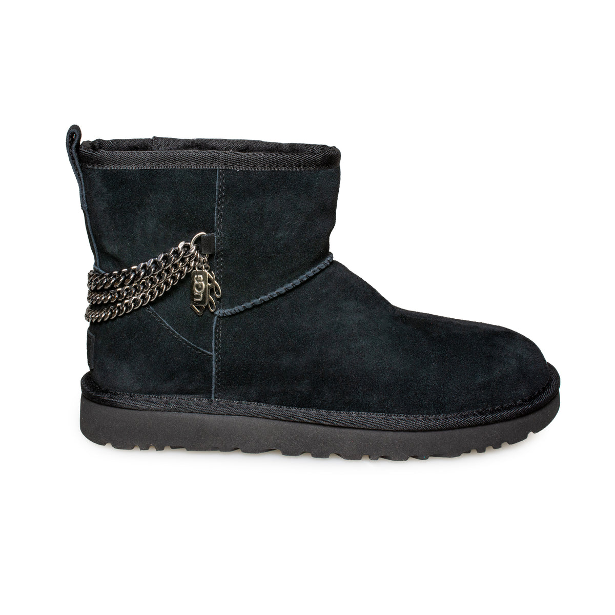 UGG Classic Mini Chains Black Boots - Women's – MyCozyBoots