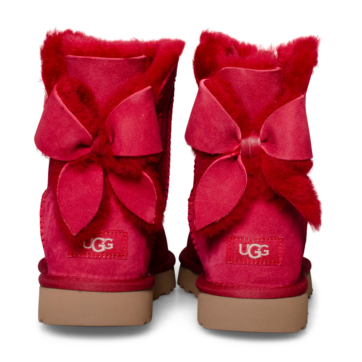 UGG Classic Heritage Bow Red Wine Boots - Women's – MyCozyBoots