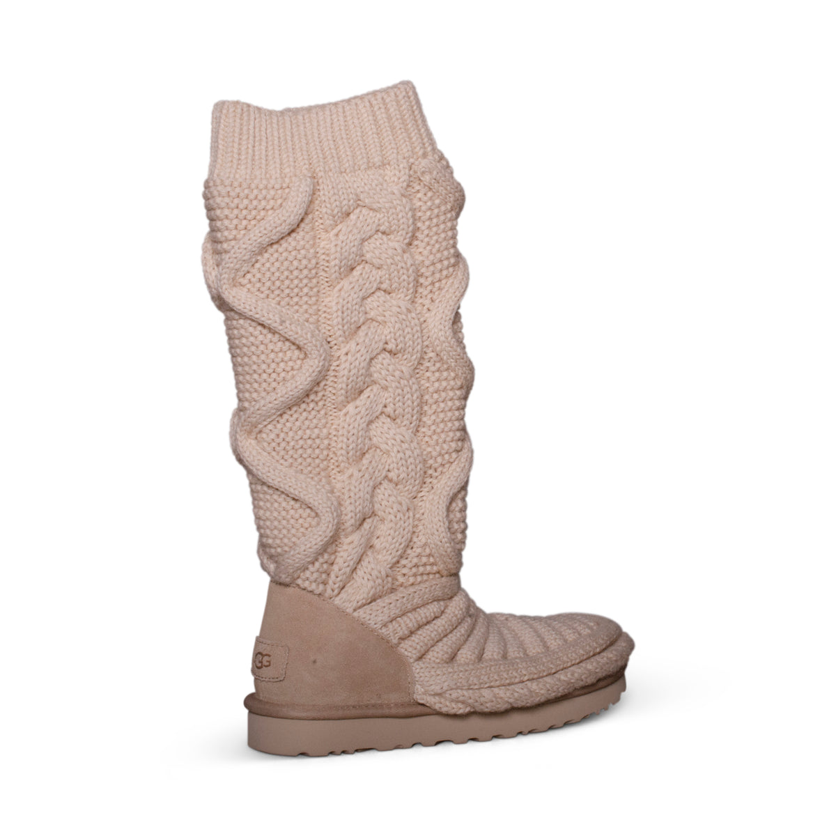 UGG Classic Tall Chunky Knit Cream Boots - Women's – MyCozyBoots
