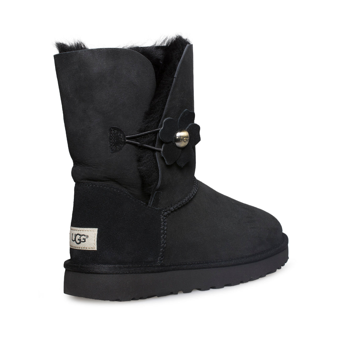 UGG Bailey Button Poppy Black Boots Women s MyCozyBoots