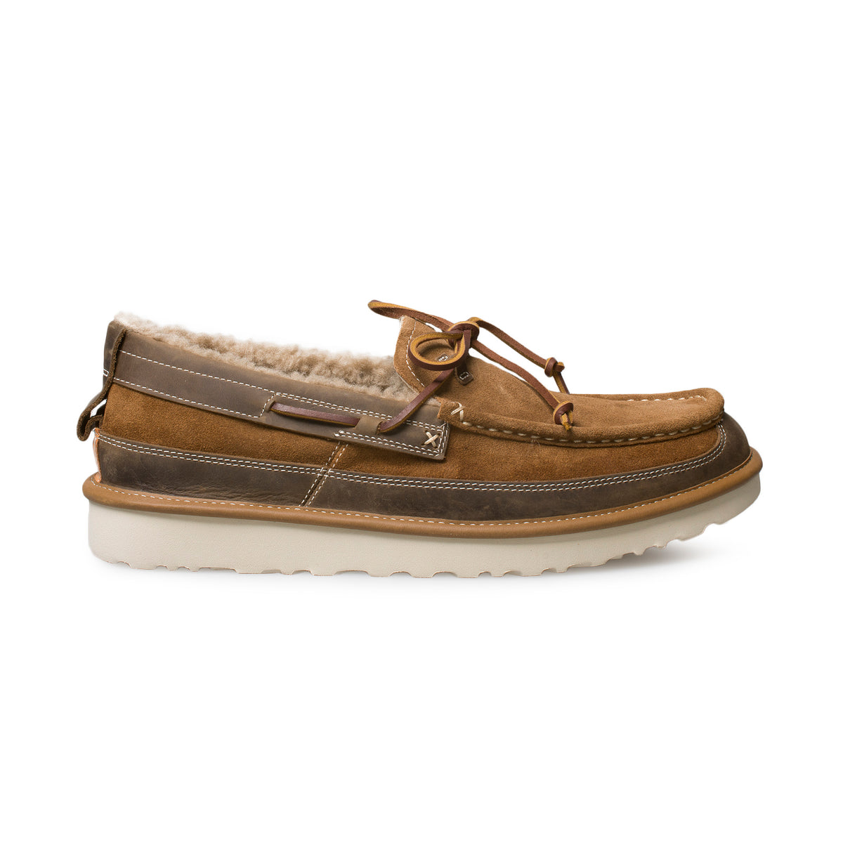 UGG Dex Lace Up Chestnut Slippers - Men's – MyCozyBoots