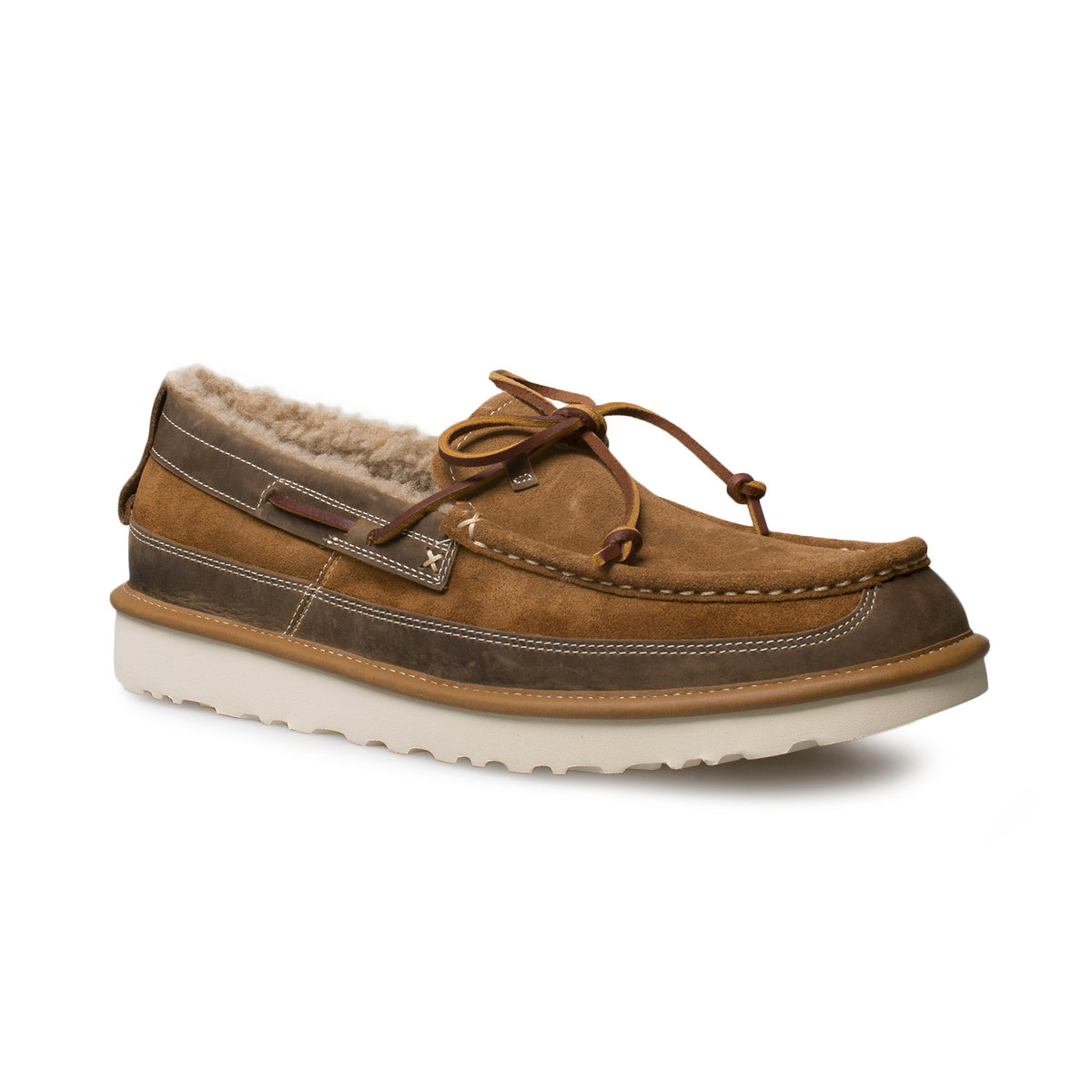 UGG Dex Lace Up Chestnut Slippers - Men's – MyCozyBoots