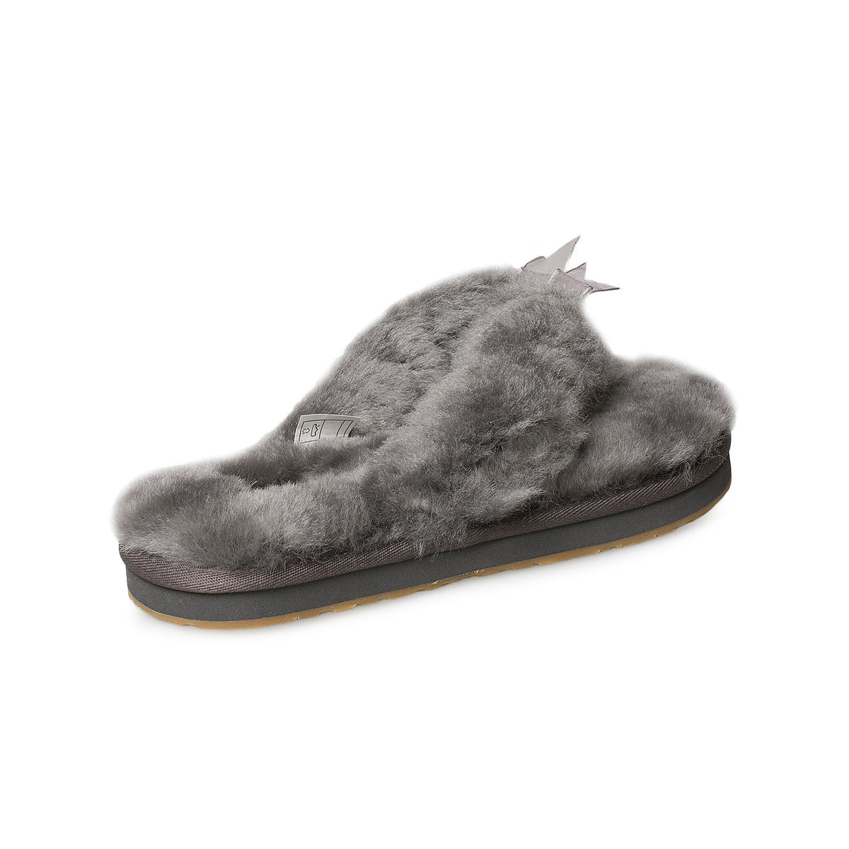 UGG Fluff Flip Flop III Grey Slippers - Women's – MyCozyBoots