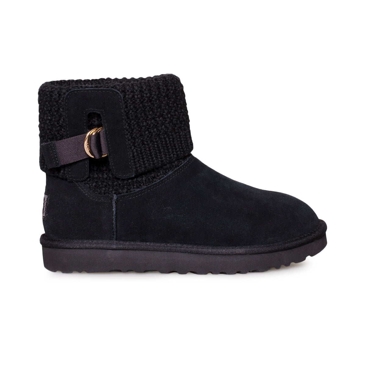 UGG Classic Solene Mini Black Boots - Women's – MyCozyBoots