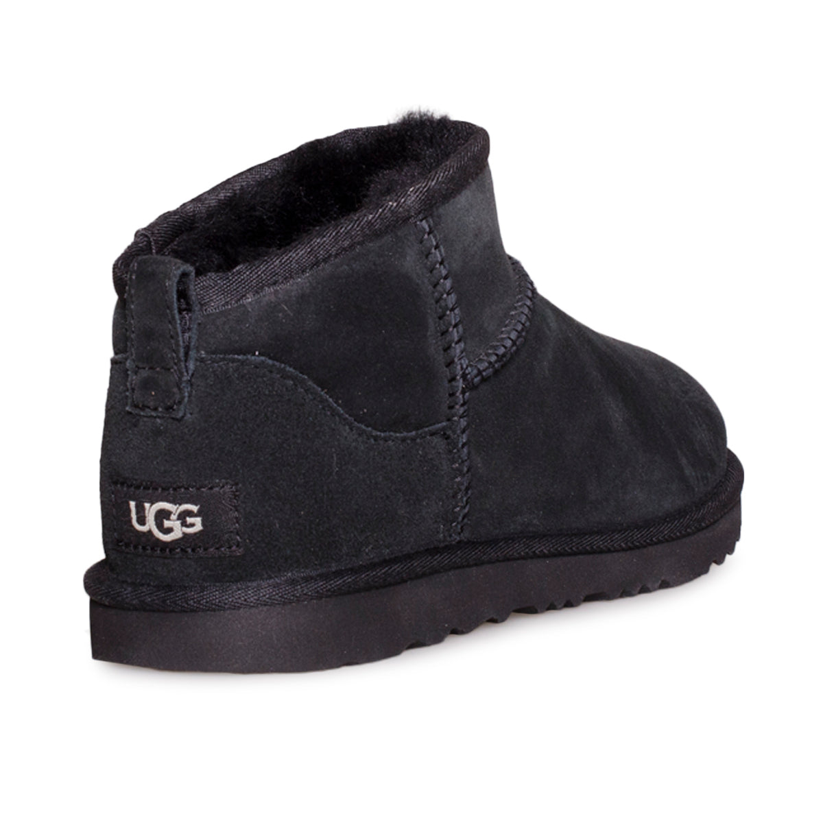 UGG Classic Ultra Mini Black Boots - Youth – MyCozyBoots