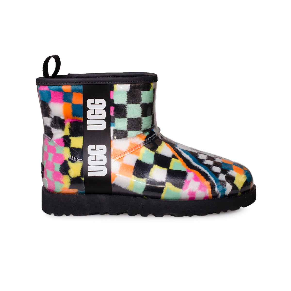 UGG Classic Clear Mini Checks Black Multi Boots - Women's – MyCozyBoots