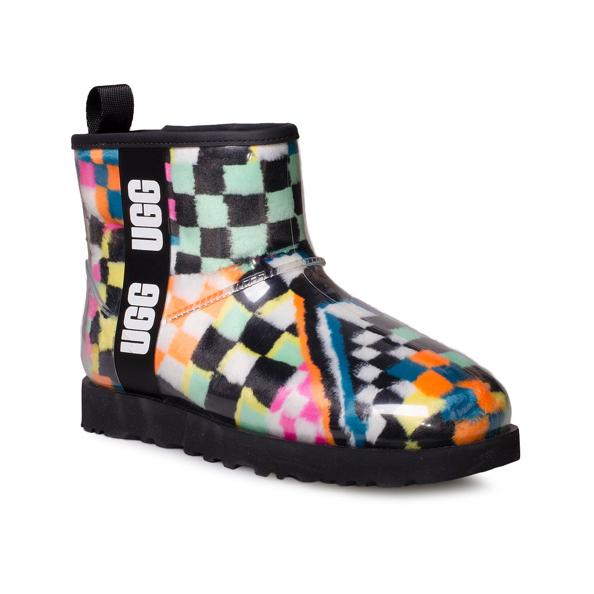 UGG Classic Clear Mini Checks Black Multi Boots - Women's – MyCozyBoots