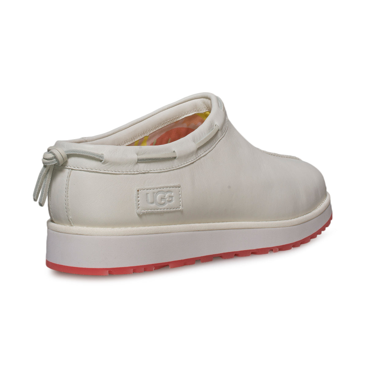 UGG Tasman Sundae White Red Slippers - Men's – MyCozyBoots