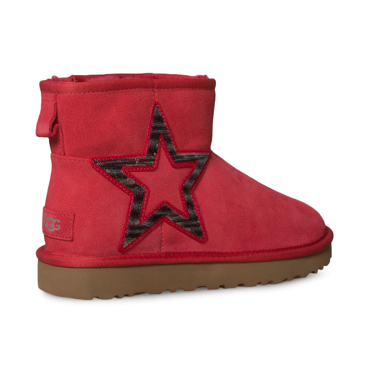 UGG Classic Mini Star Ribbon Red Boots - Women's – MyCozyBoots
