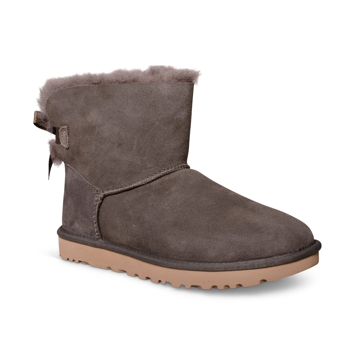 UGG Mini Bailey Bow II Slate Boots - Women's – MyCozyBoots