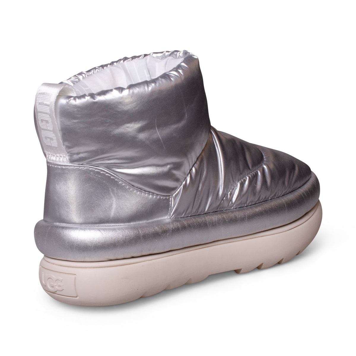 UGG Classic Maxi Mini Metallic Silver Boots - Women's – MyCozyBoots