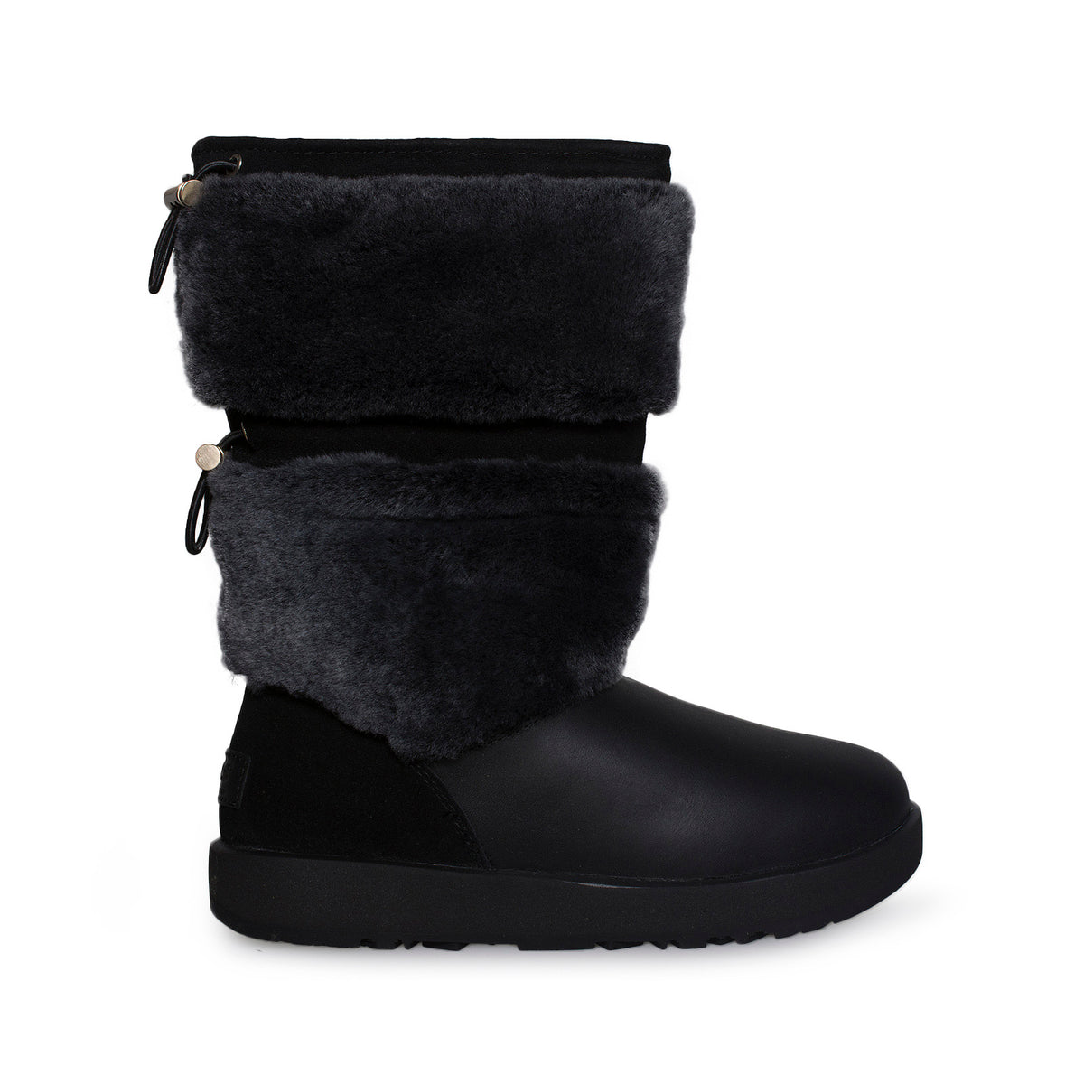 UGG Reykir Waterproof Black Boots – MyCozyBoots