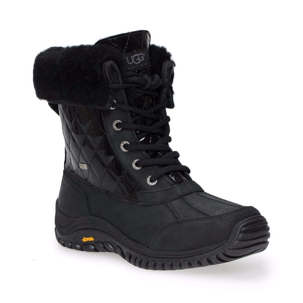 UGG Adirondack Quilted Black Boots – MyCozyBoots