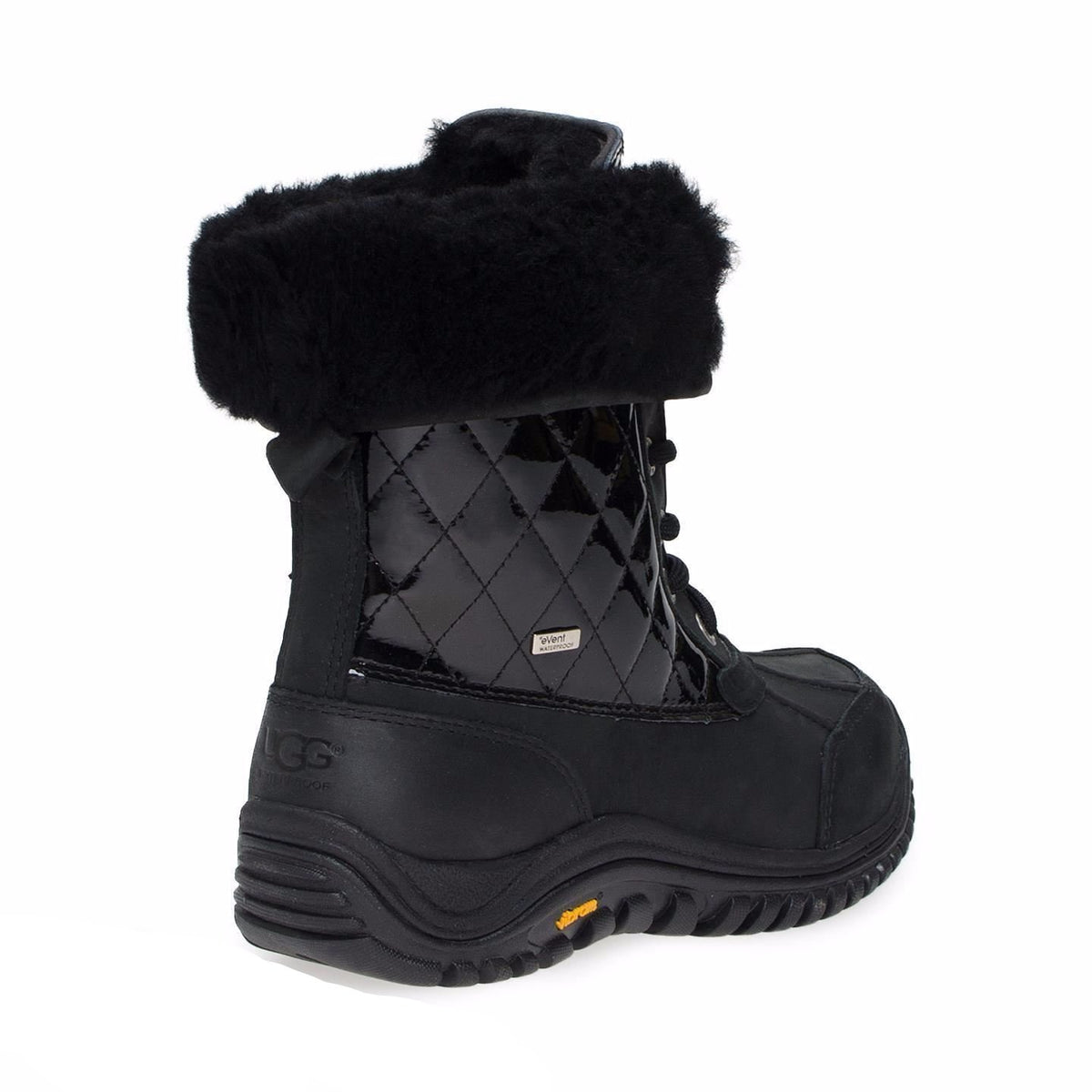 UGG Adirondack Quilted Black Boots – MyCozyBoots