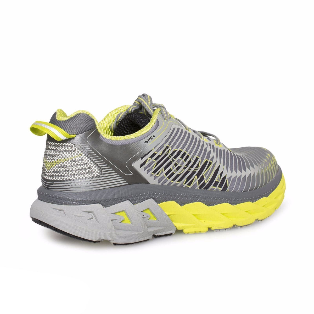 Hoka One One Arahi Cool Gray / Acid / Black Running Shoes – MyCozyBoots