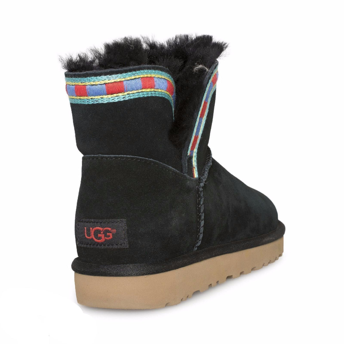 UGG Rosamaria Embroidery Black Boots – MyCozyBoots