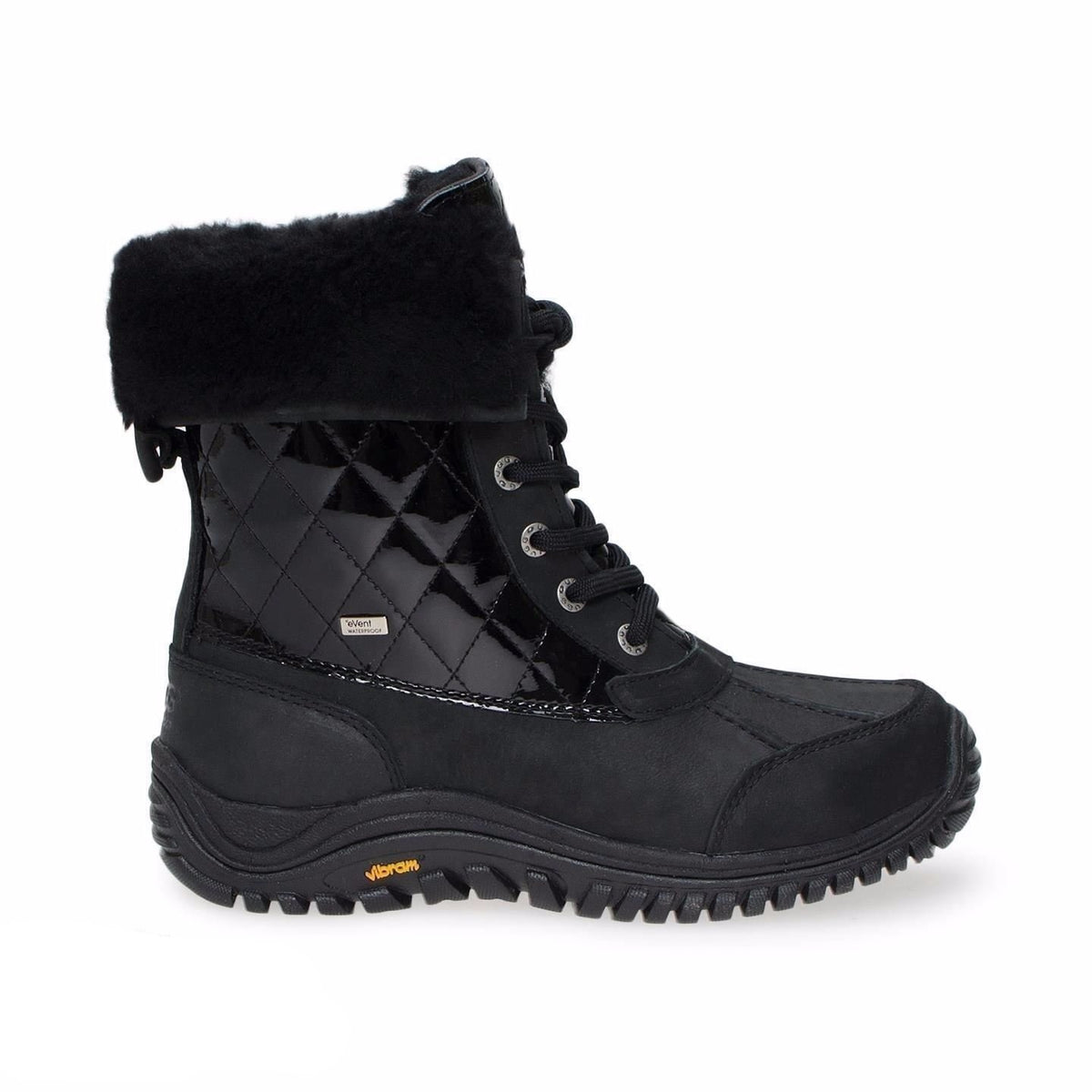 UGG Adirondack Quilted Black Boots – MyCozyBoots